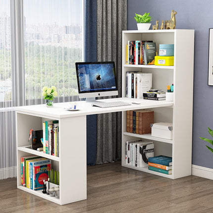 Corniche L-Shaped Corner Desk for Home Office - White | Corner Desks UK ...