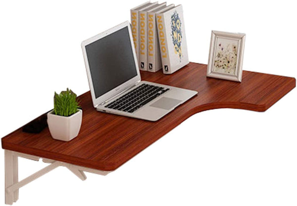 Taylor Wall Mount Corner Desk For Home Office - Dark Brown | Corner ...
